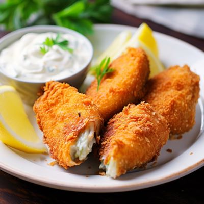 Crispy Baked Brown Bullhead Bites with Tartar Sauce – Van Dutch Fishing