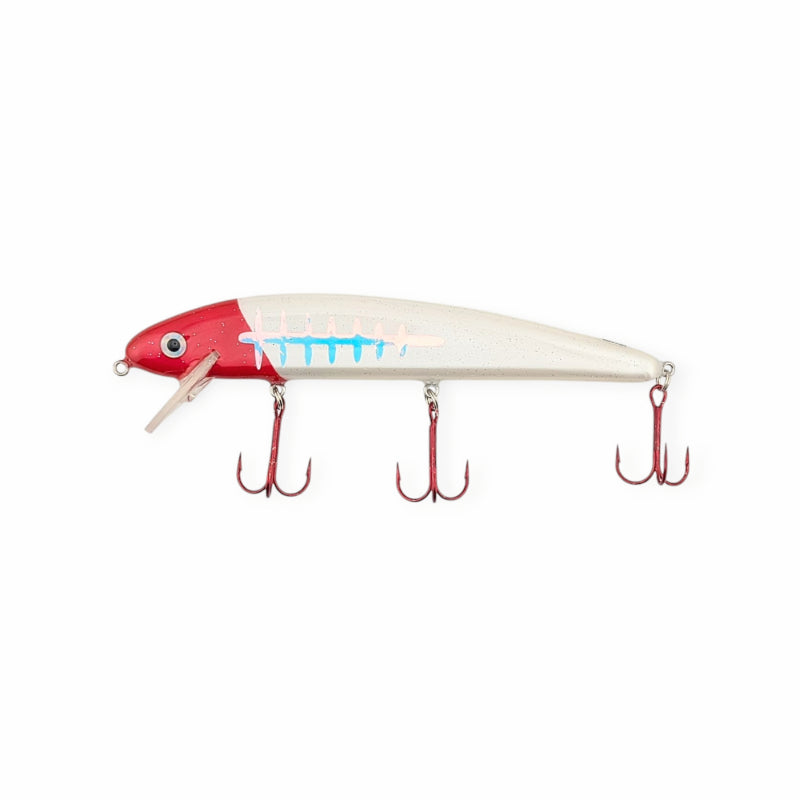 The Baby Jake - Musky Lure - 8" - Red Head – Van Dutch Fishing